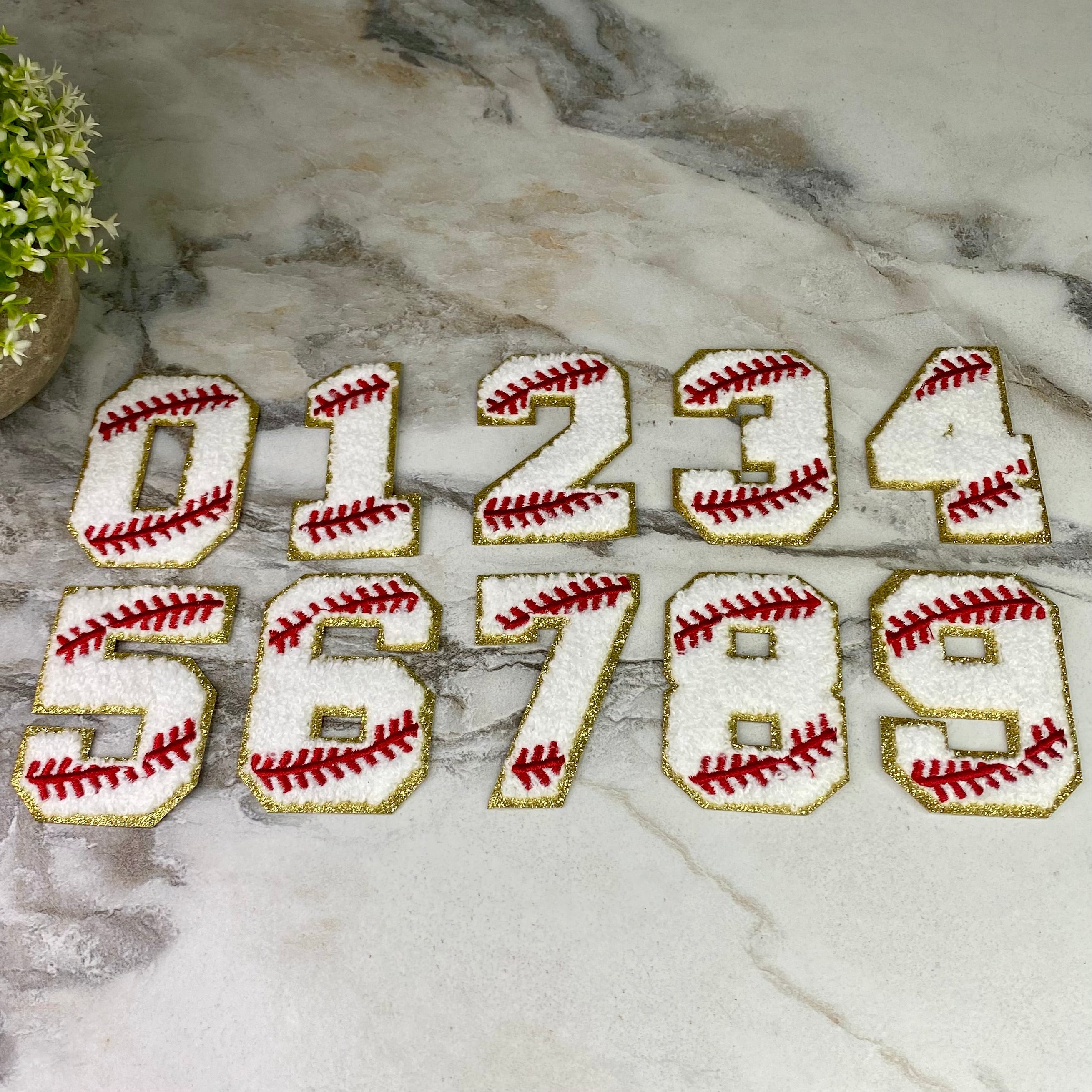 Chenille Patches - Baseball Numbers – Kind-Hearted Beauties
